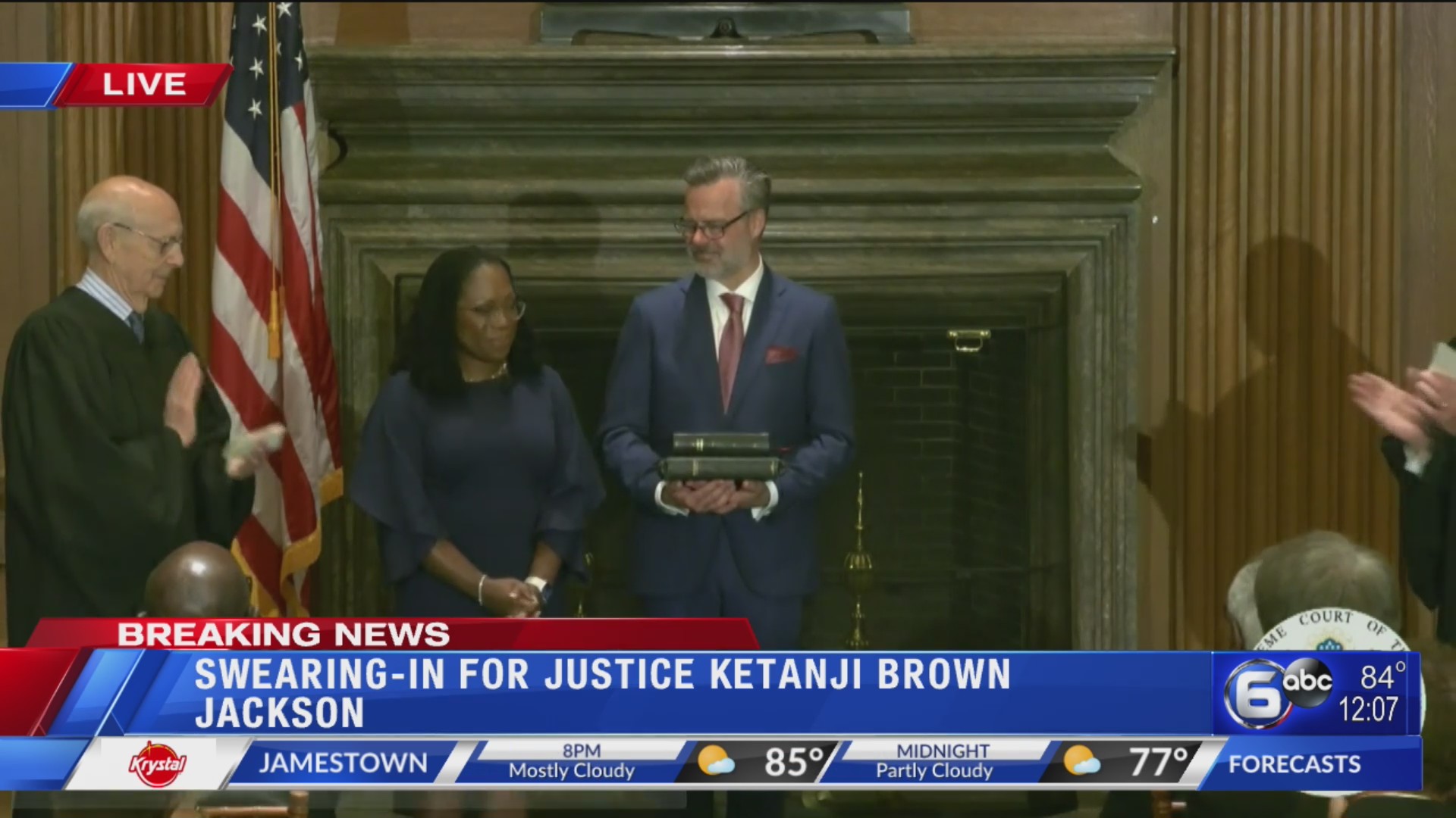 Swearing-in ceremony for Justice Ketanji Brown Jackson – WATE 6 On Your ...