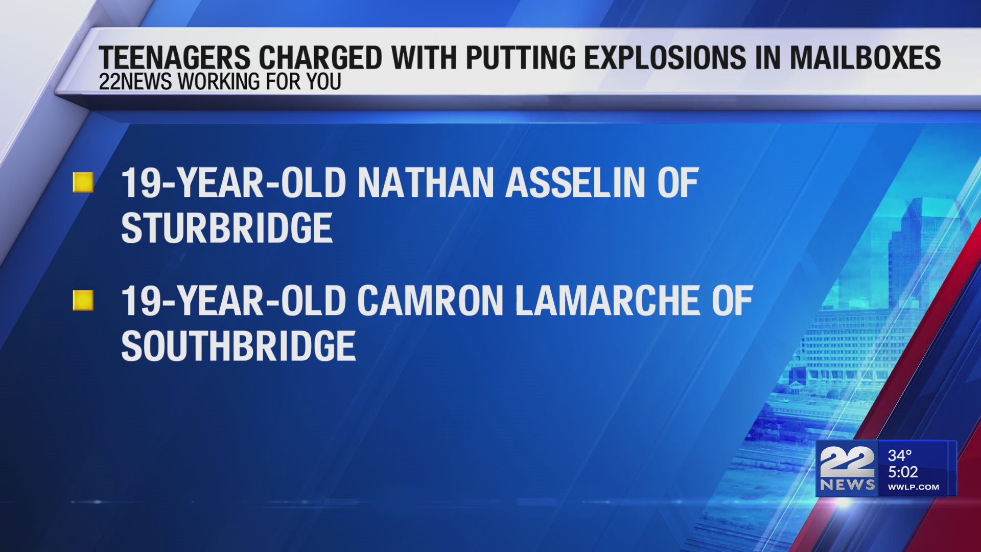 Two teenagers charged with putting explosions in mailboxes in multiple ...