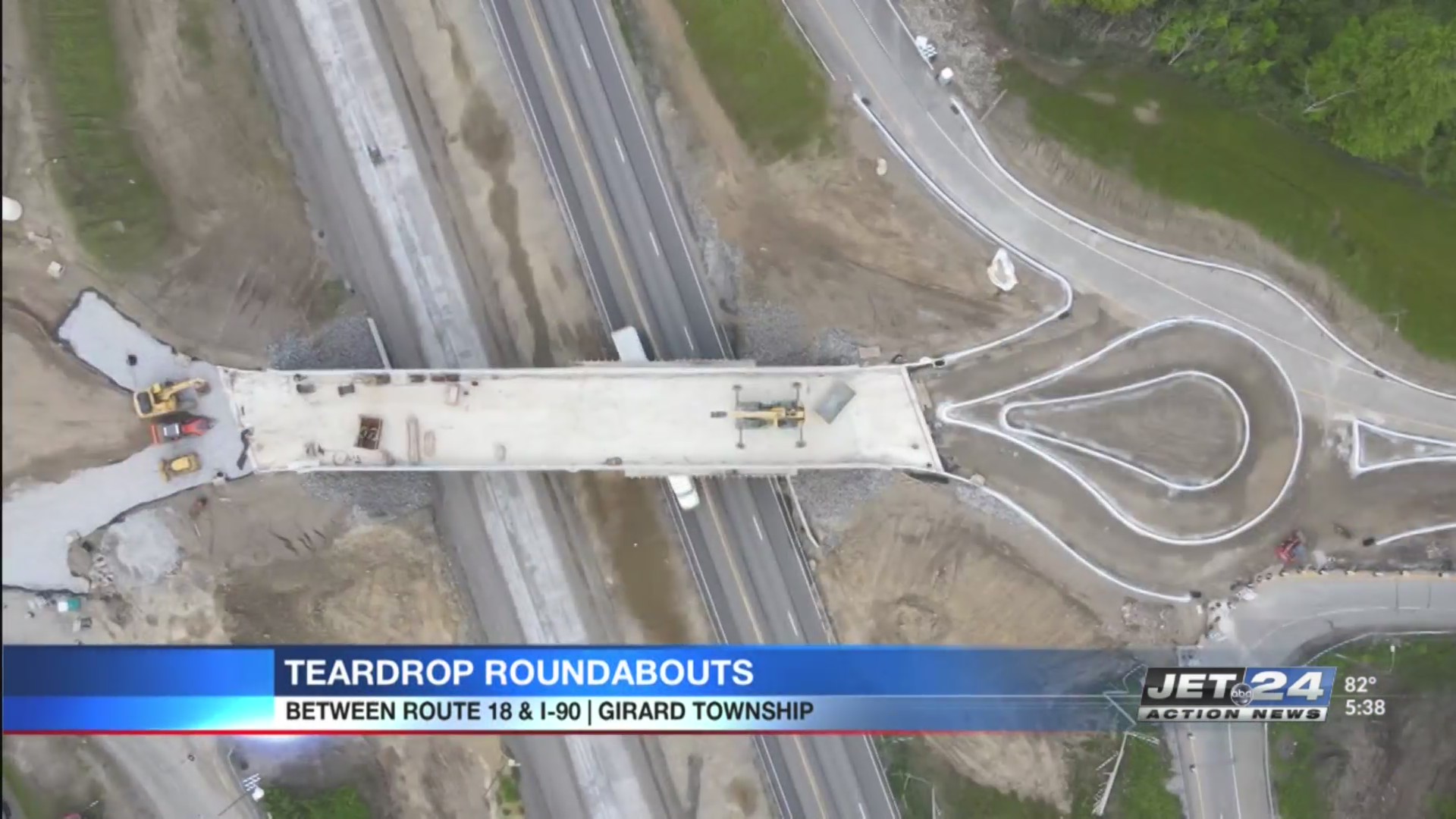 Progress being made on PA’s first double teardrop roundabouts – WJET ...