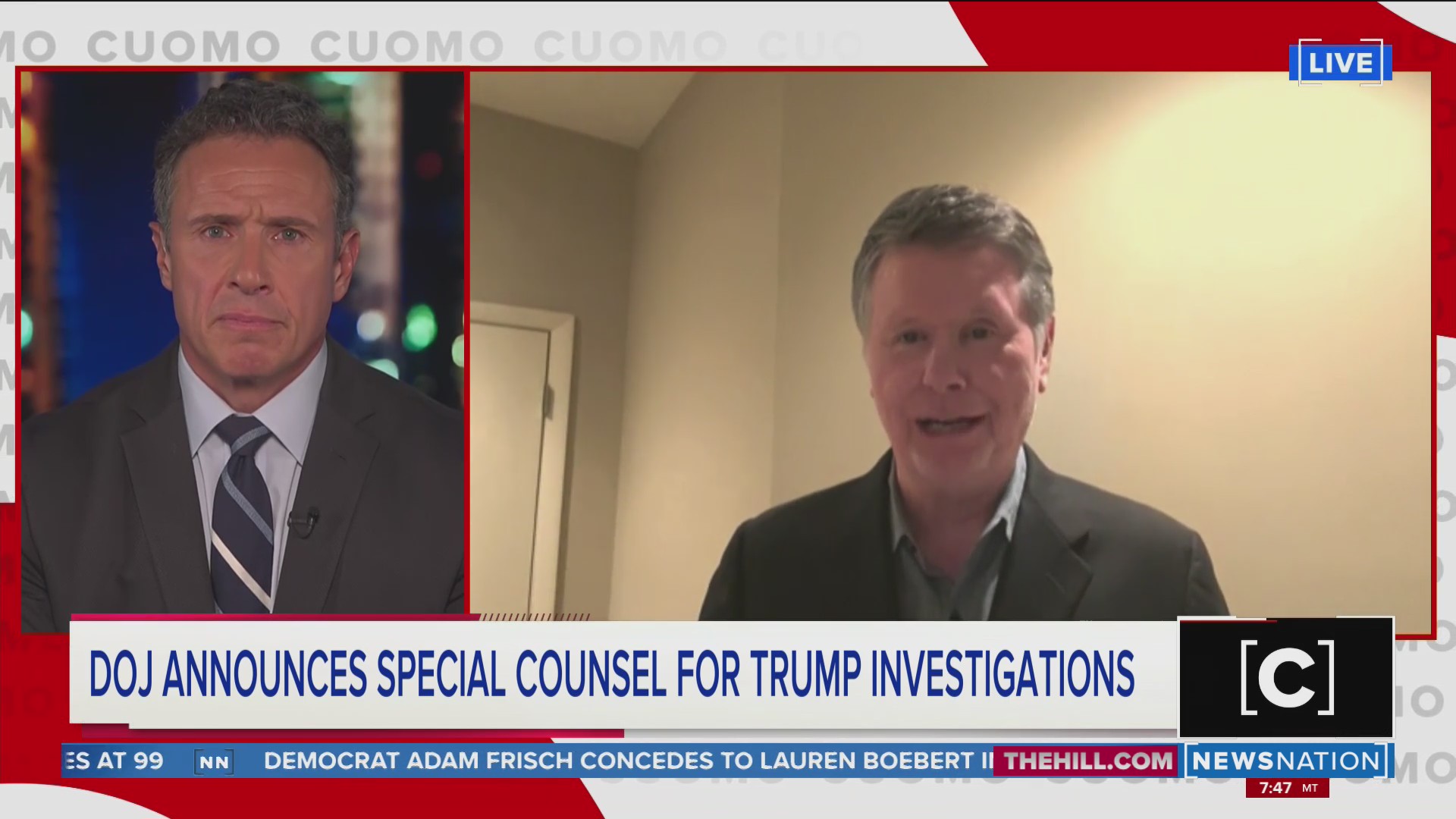 Cunningham predicts Biden and Trump both under criminal investigation ...