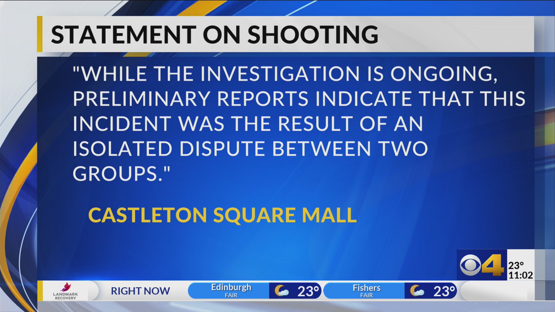 18-year-old shot inside Castleton Square Mall, IMPD speaking with ...