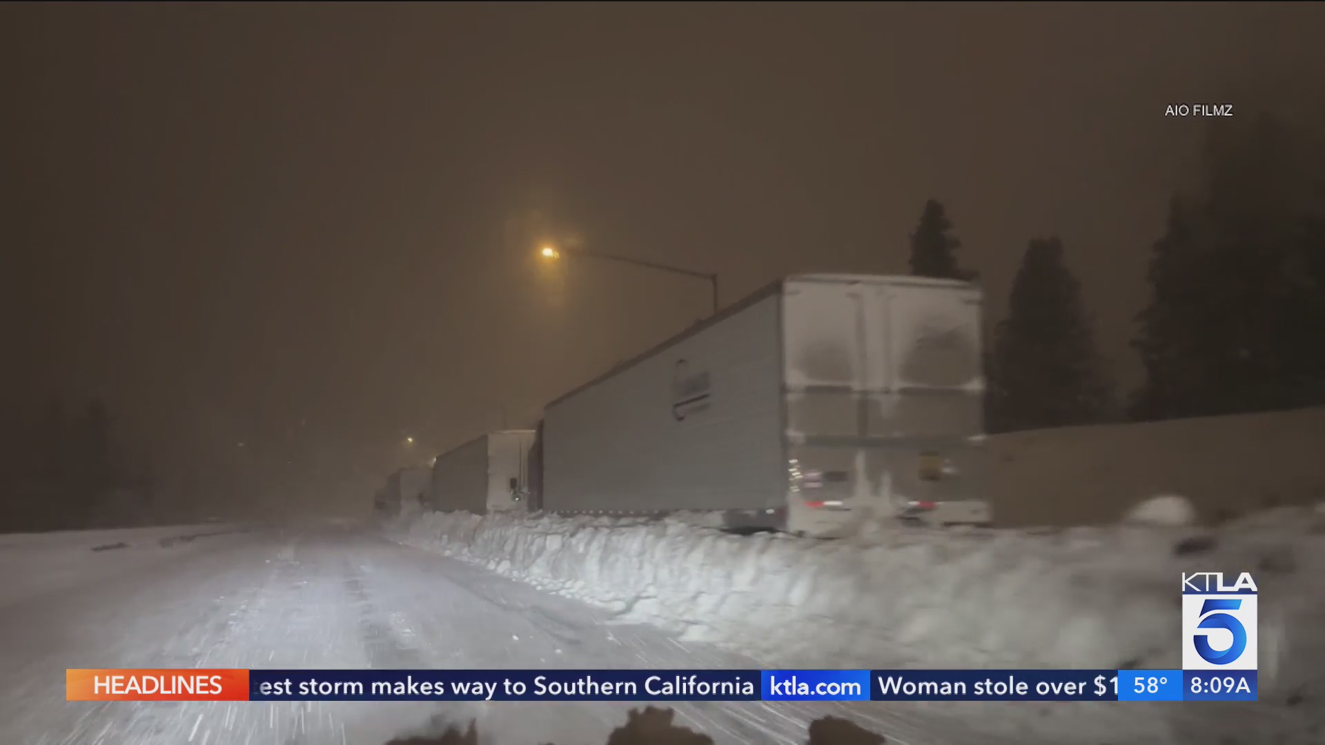 Life-threatening blizzard conditions in Sierra Nevada leave drivers ...