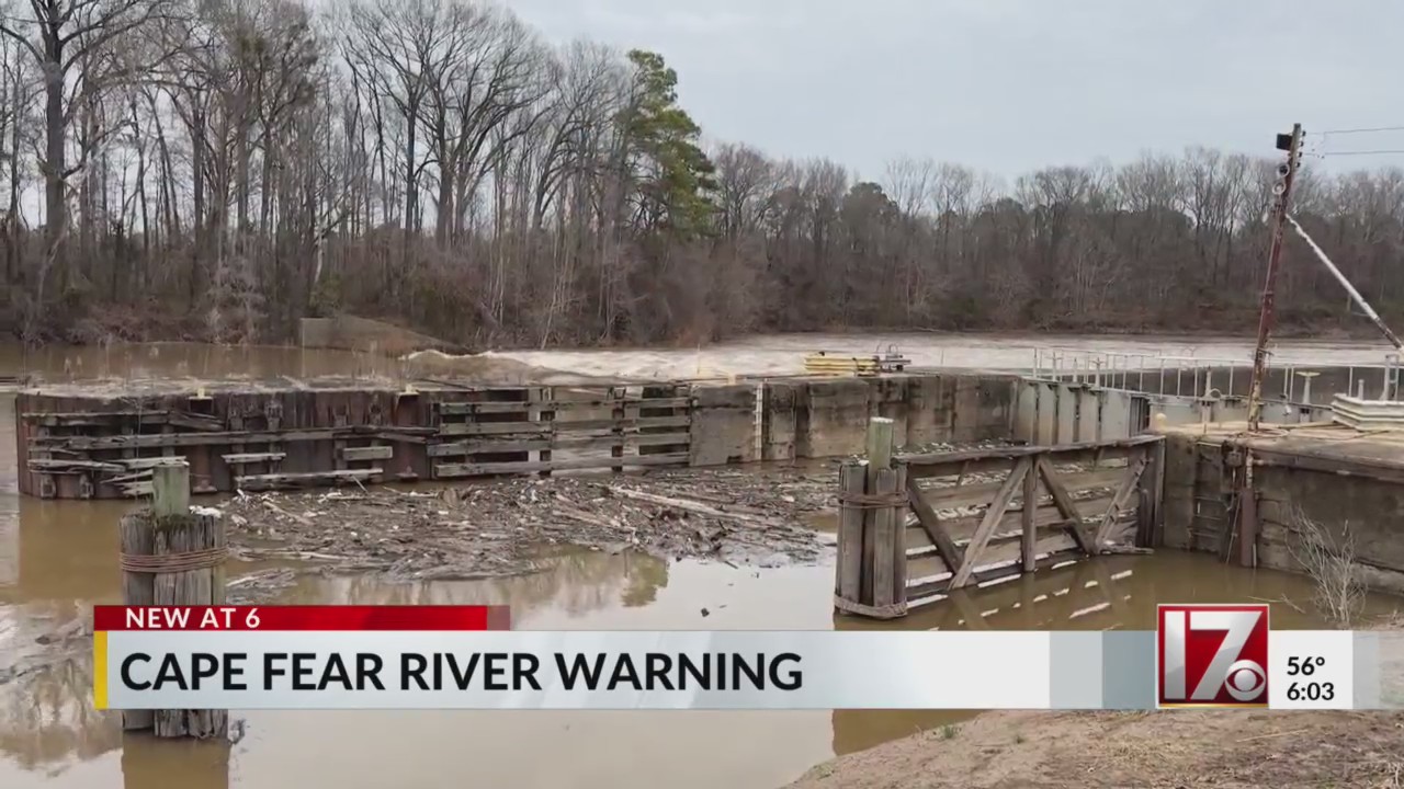 Flood warning issued in Cape fear River area – CBS17.com