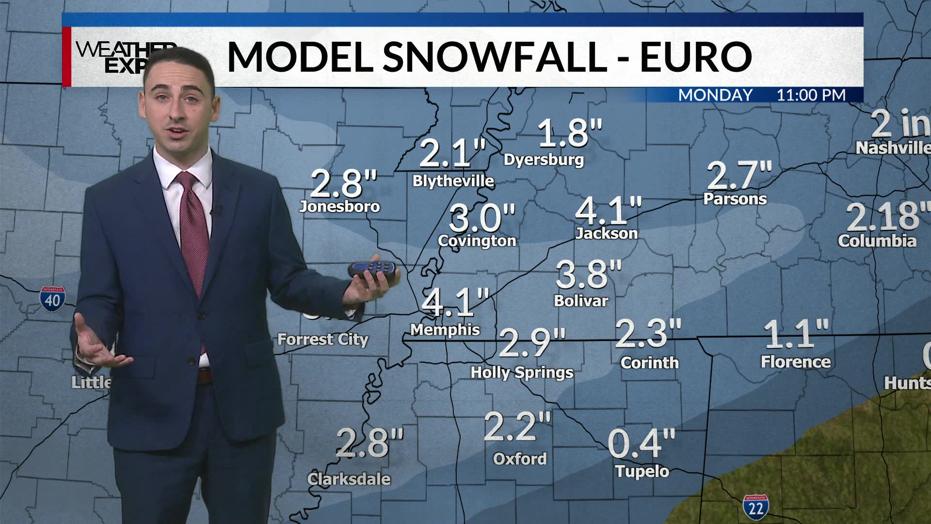 Jake’s Thursday morning winter weather forecast – WREG.com