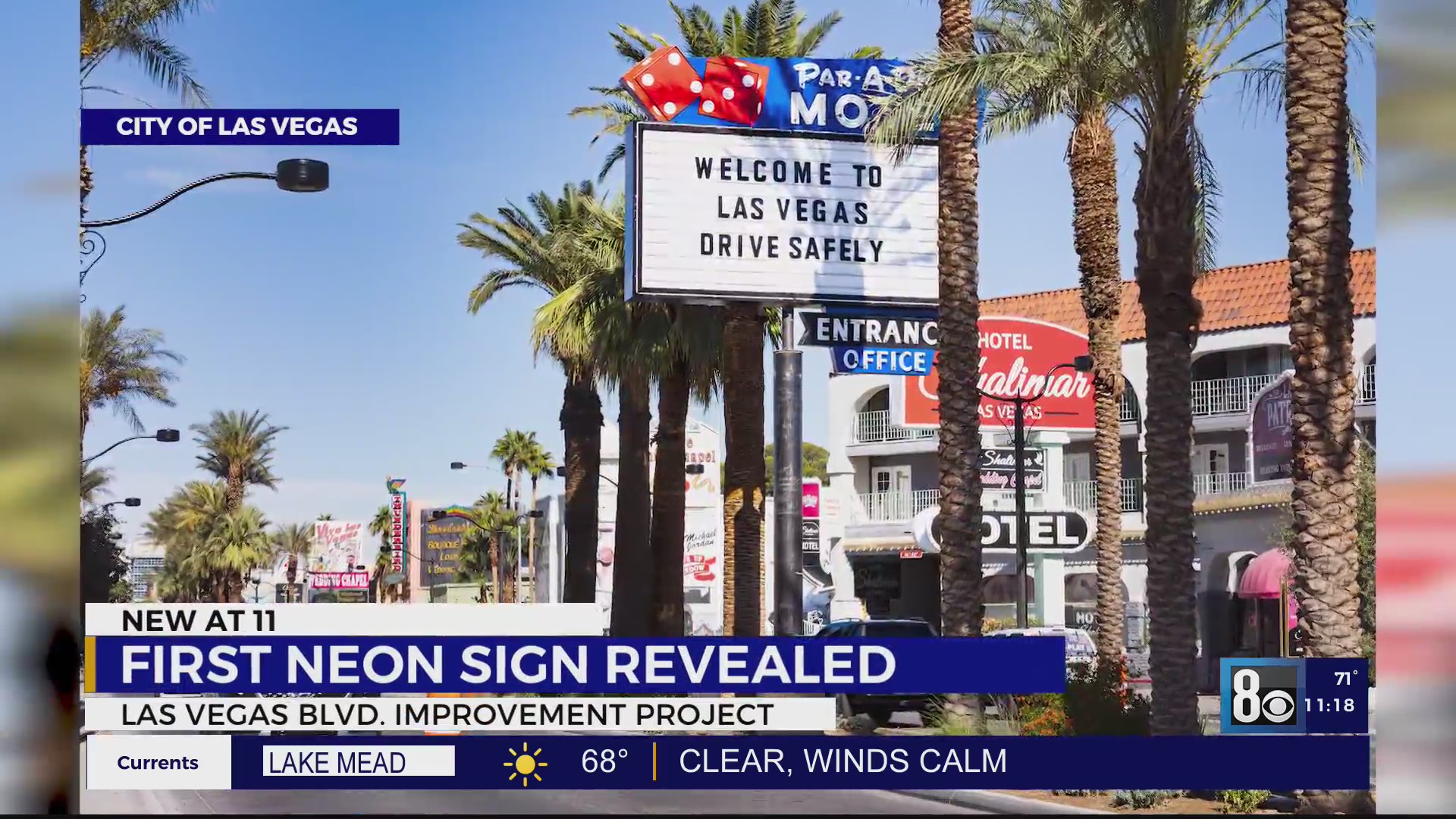 First neon sign revealed – KLAS
