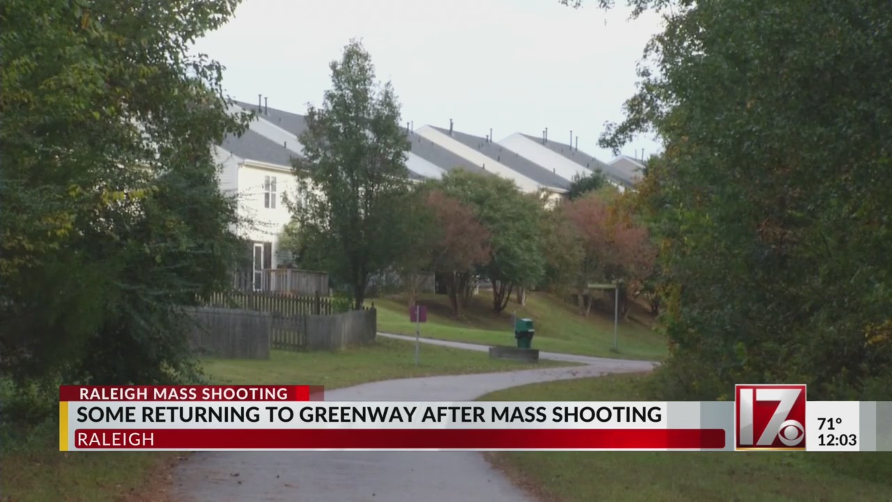 Some return to greenway after mass shooting in Raleigh – CBS17.com
