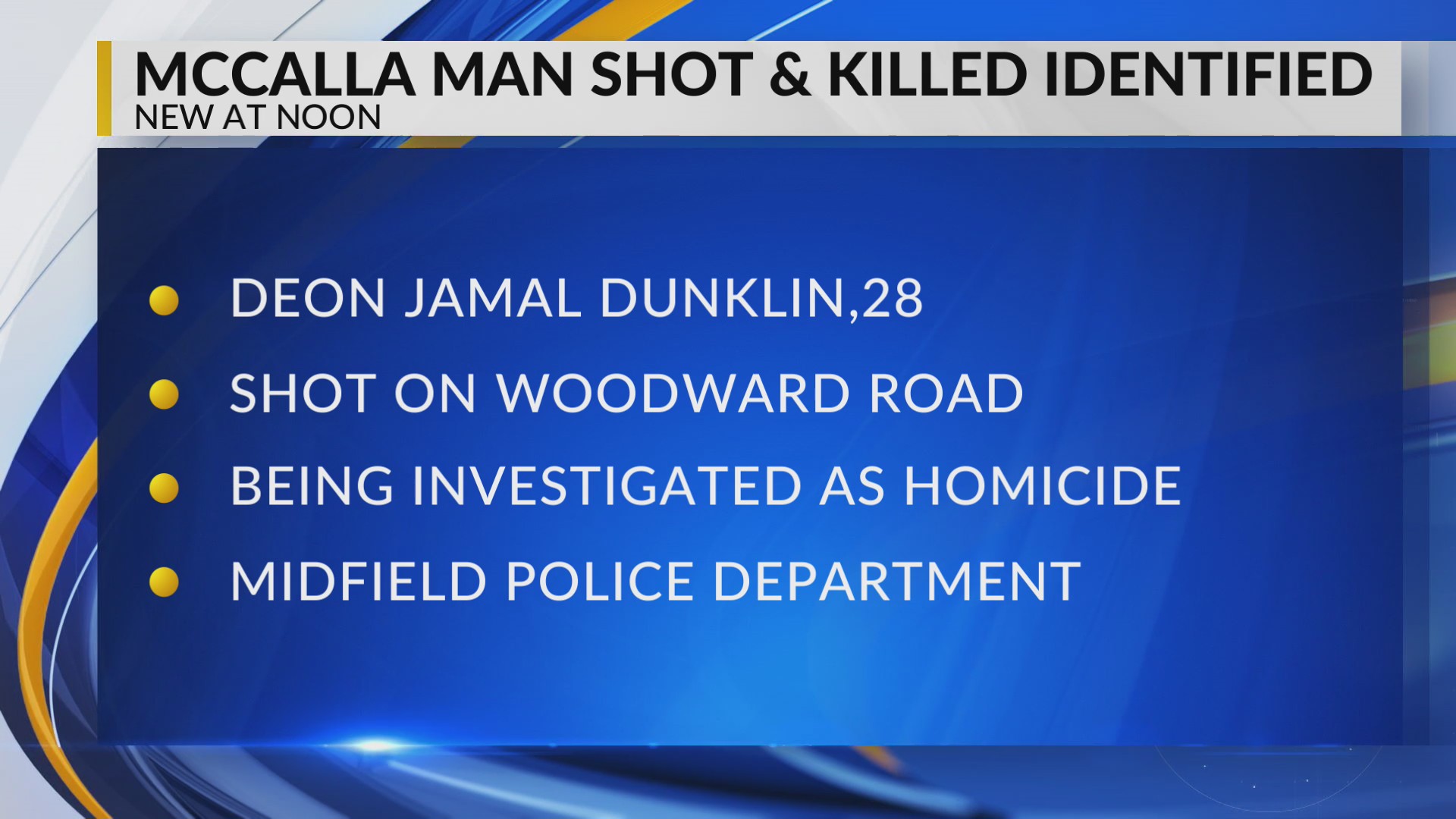 McCalla man killed in shooting identified – CBS 42
