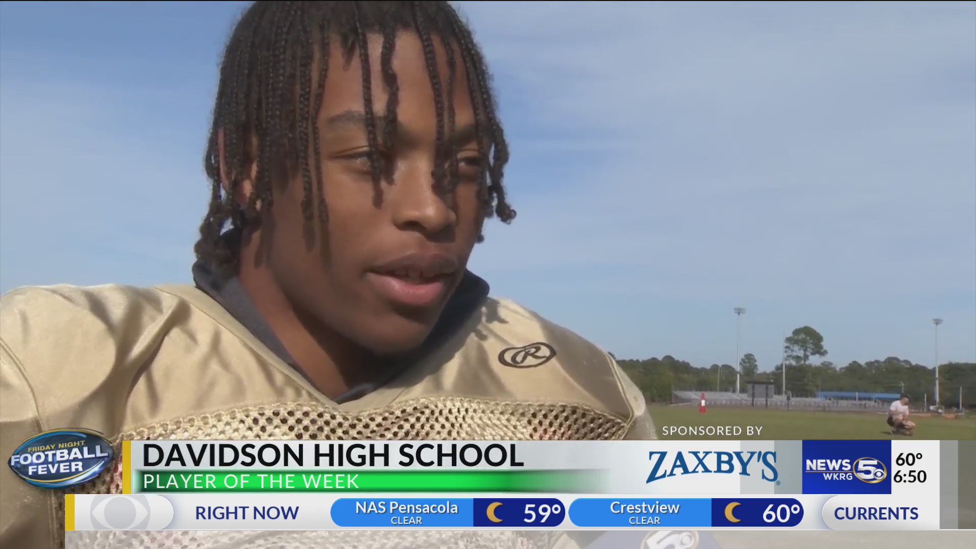 Zaxby’s Player of the Week: Davidson RB DJ Butler – WKRG News 5