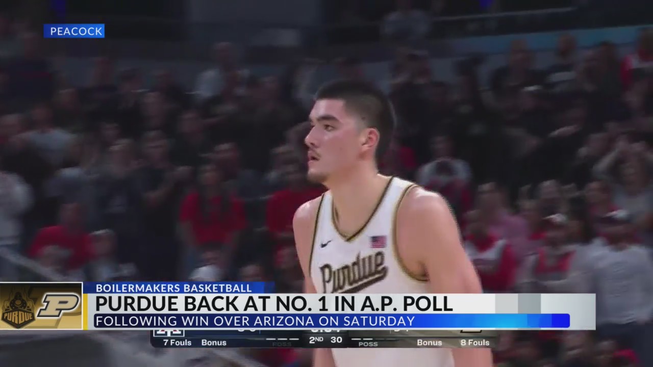 Purdue ranked no. 1 in the country again after beating Arizona – WANE 15