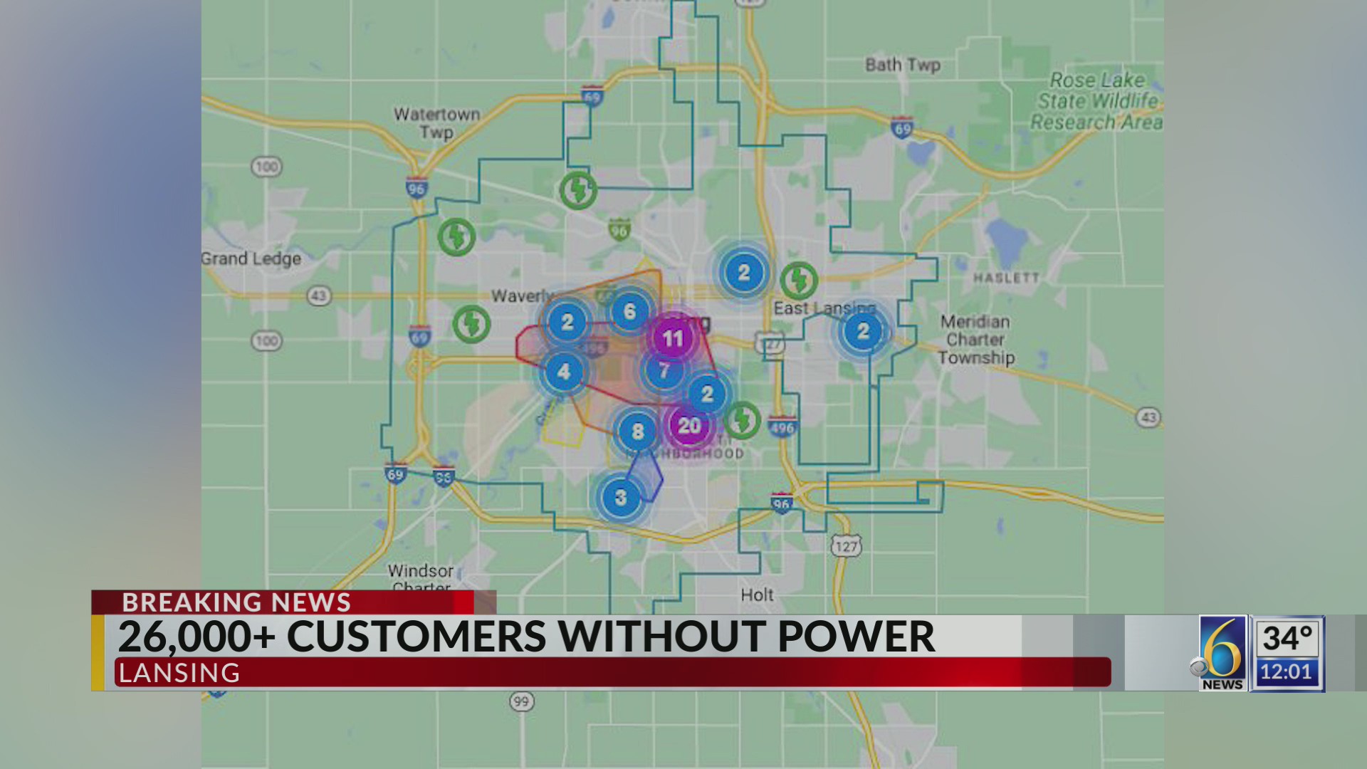 Power outage in Lansing – WLNS 6 News