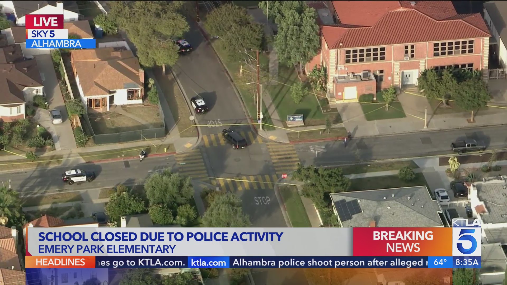 Alhambra police shoot person after alleged robbery – KTLA