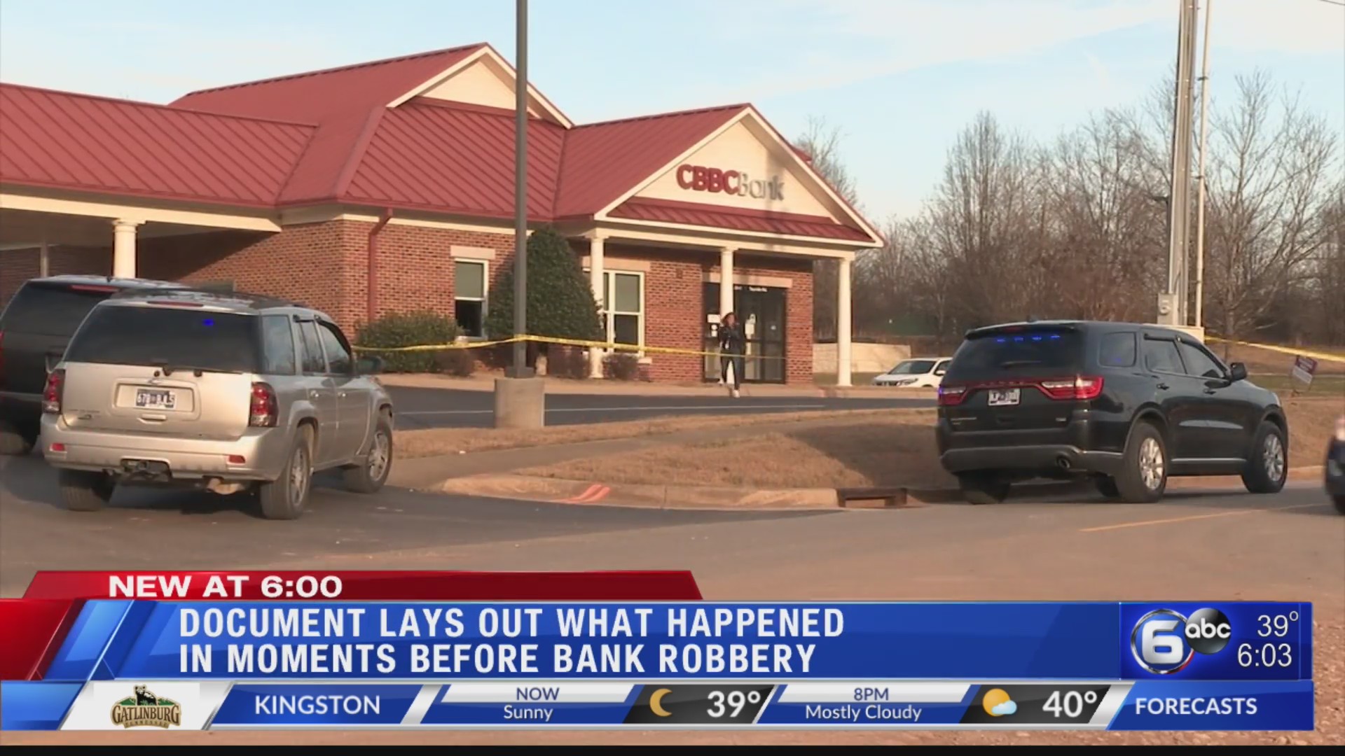 Documents lays out what happened during bank robbery – WATE 6 On Your Side