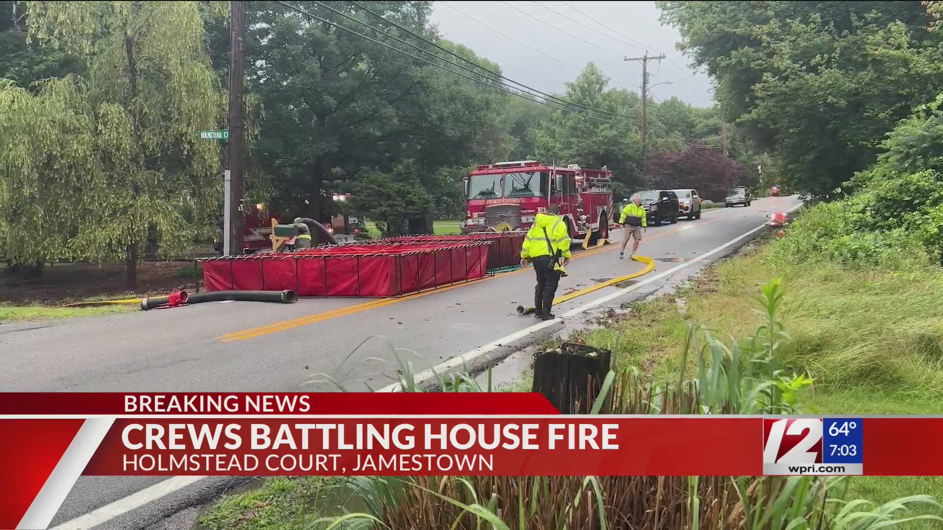 Jamestown home catches fire after apparent lightning strike – WPRI.com