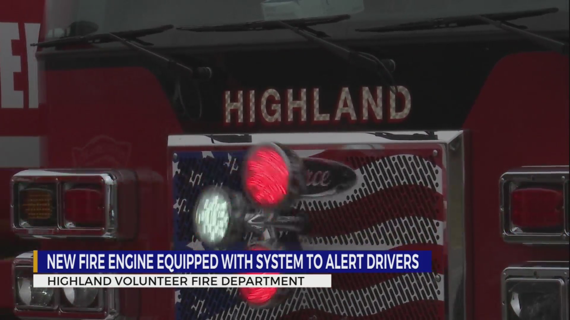 Highland Volunteer Fire Department’s new fire engine equipped with ...