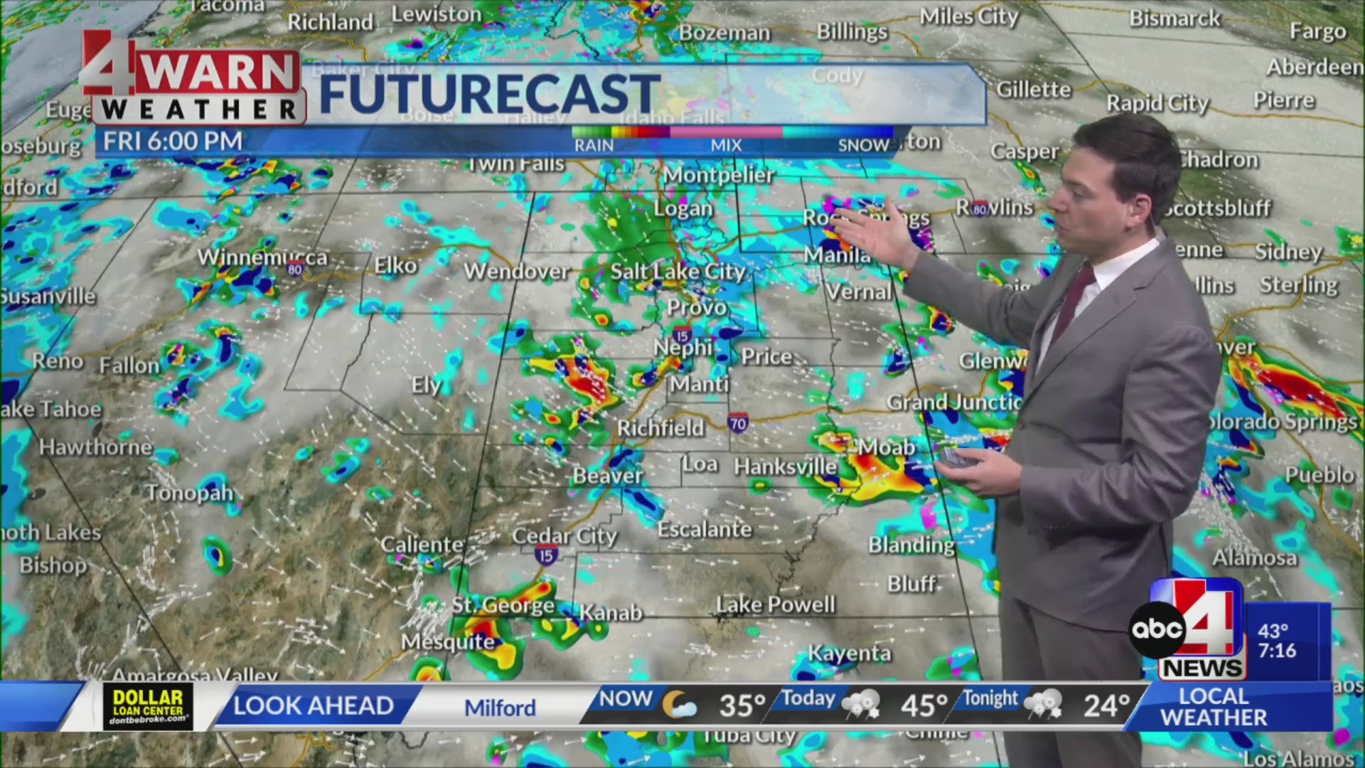 Widespread Wet Weather to Close Workweek – ABC4 Utah