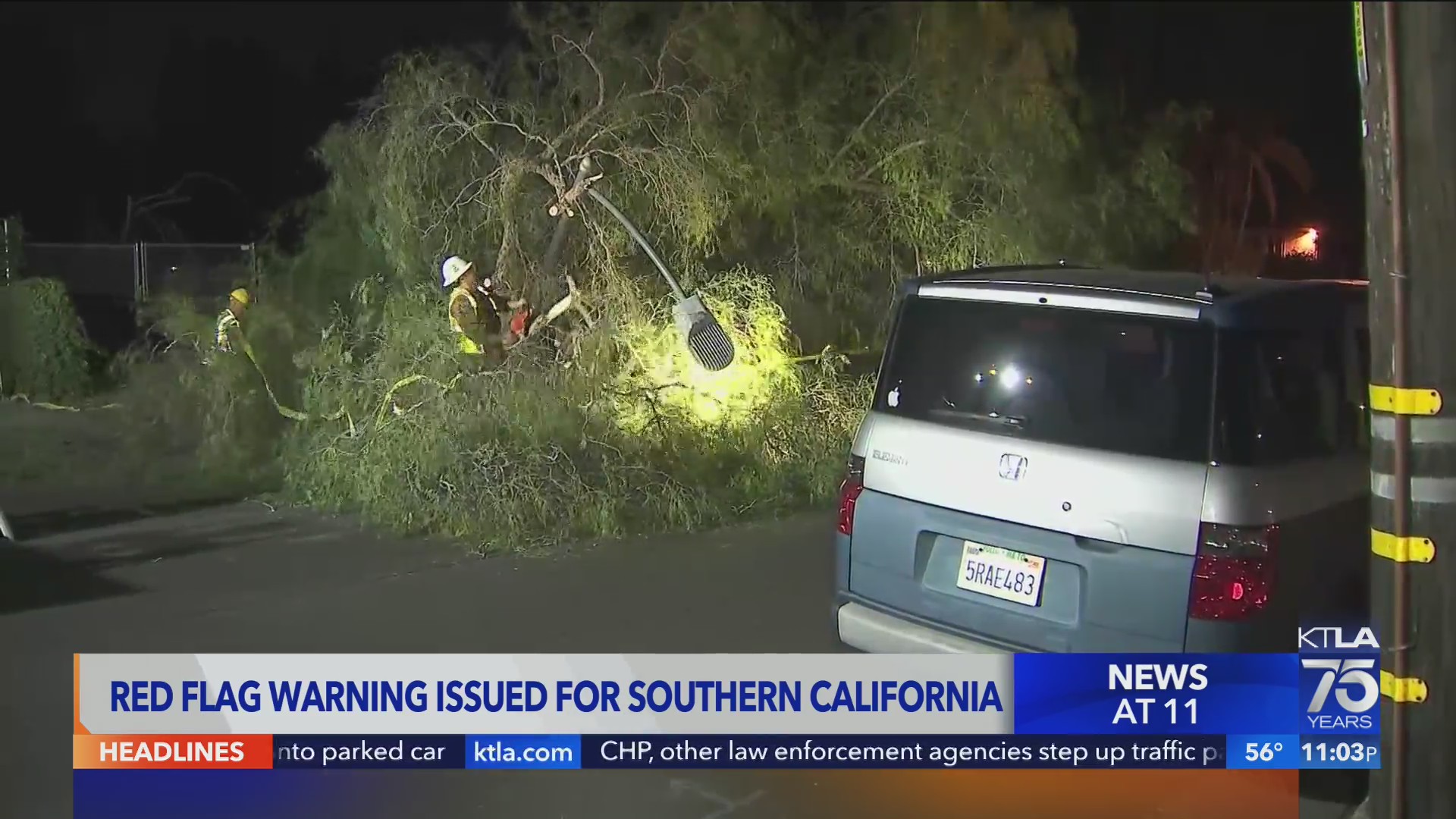 Red flag warnings issued for SoCal – KTLA