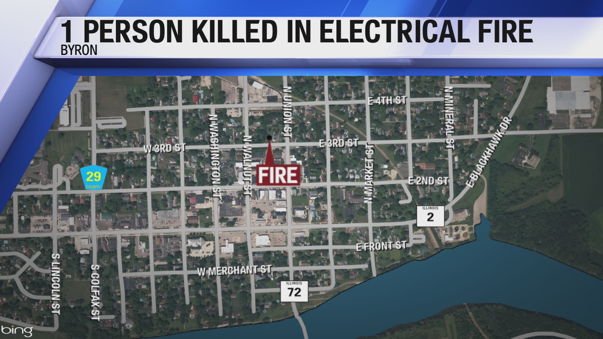 One dead in Byron house fire after power line falls on house ...