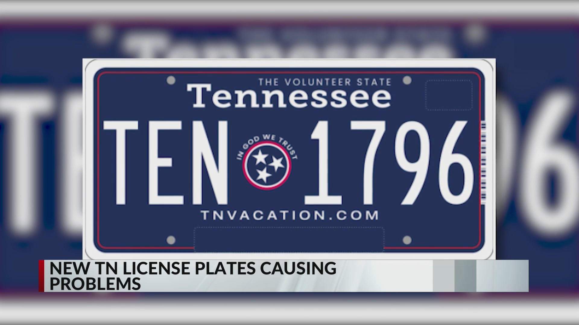 New TN license plates causing problems for some law enforcement – WREG.com