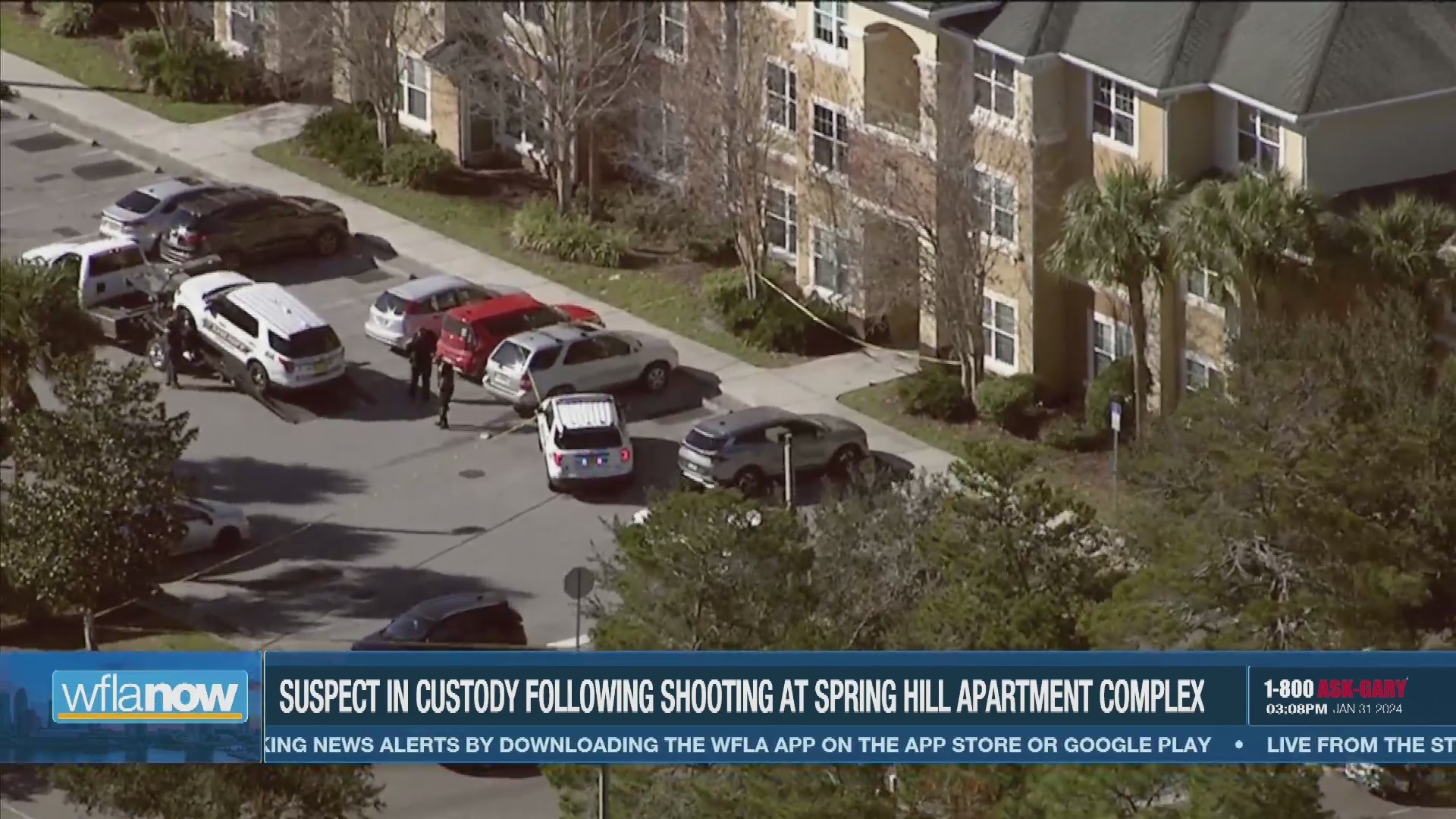 Suspect in custody, victim taken to trauma center after shooting at ...