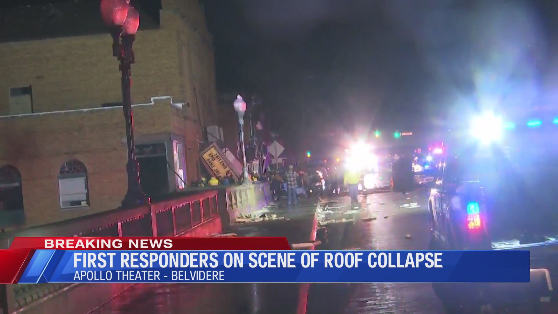 Concertgoers injured as roof of Belvidere’s Apollo Theater collapses in ...