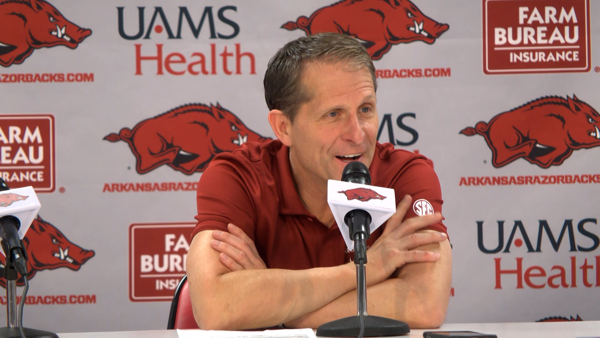 Eric Musselman speaks to media following win over LSU – KNWA FOX24