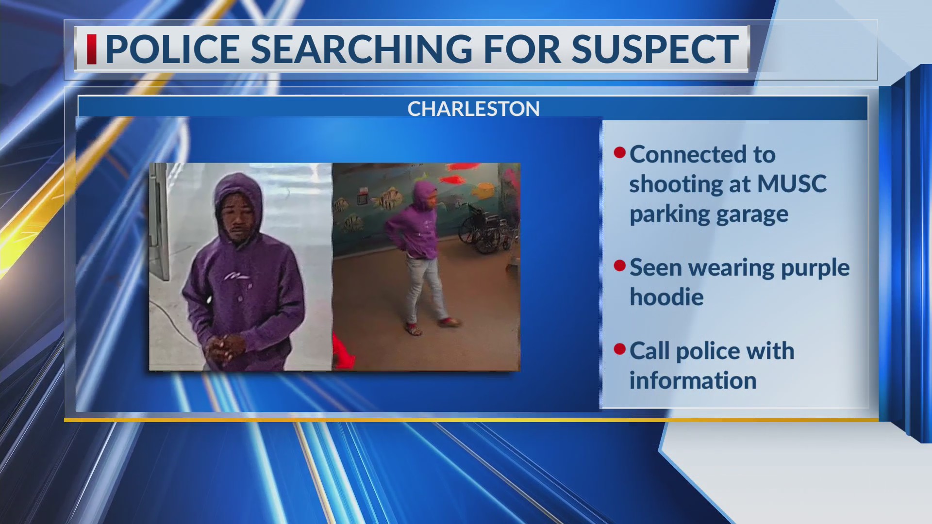 Police searching for suspect in MUSC garage shooting – WCBD News 2