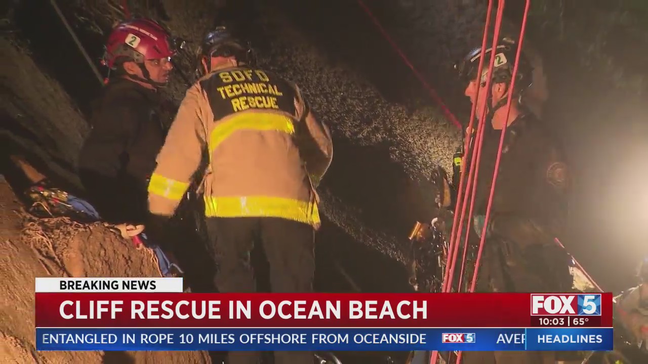 Cliff Rescue In Ocean Beach – FOX 5 San Diego & KUSI News