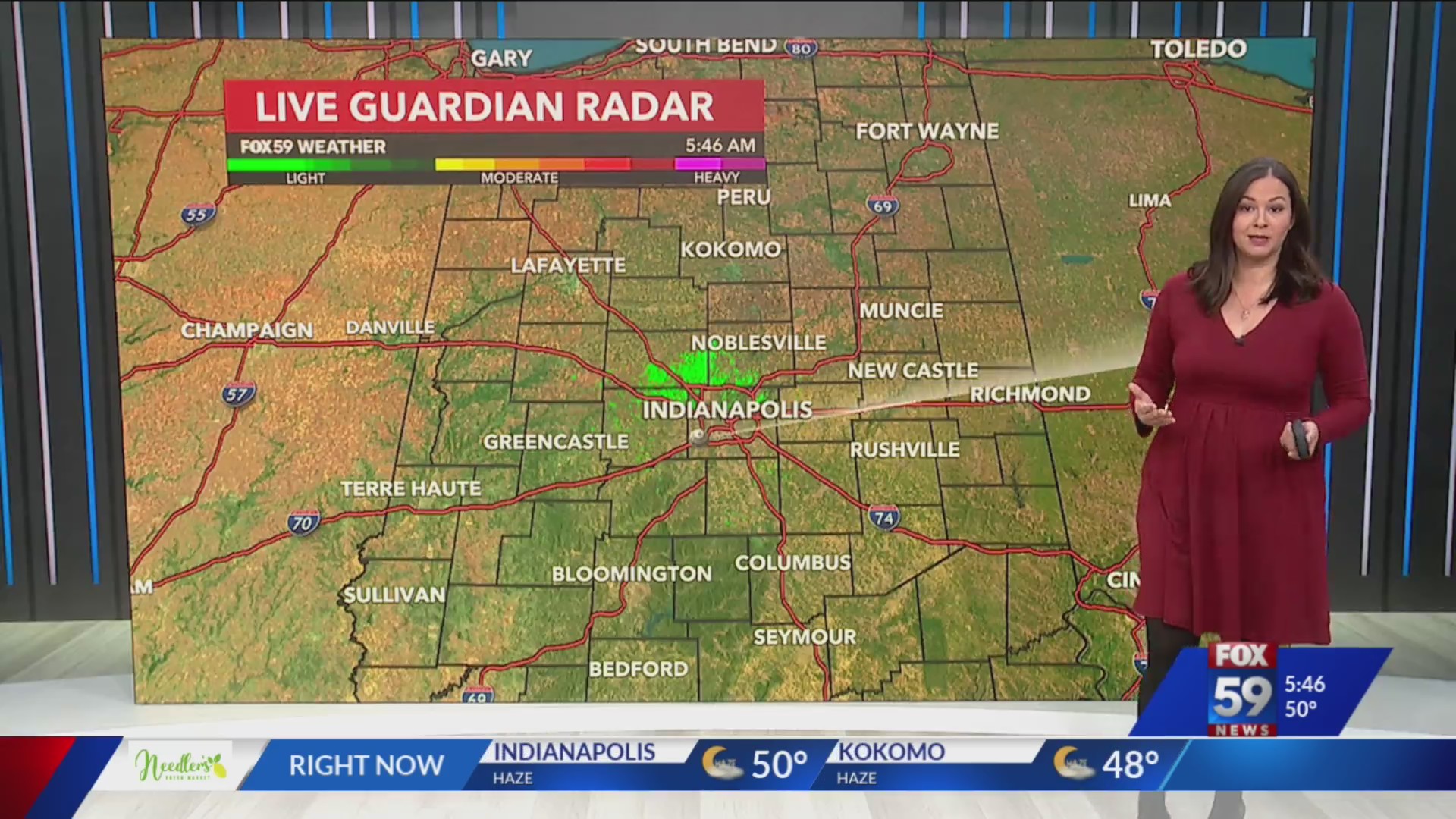 Warming trend underway; break from showers for now… – Fox 59