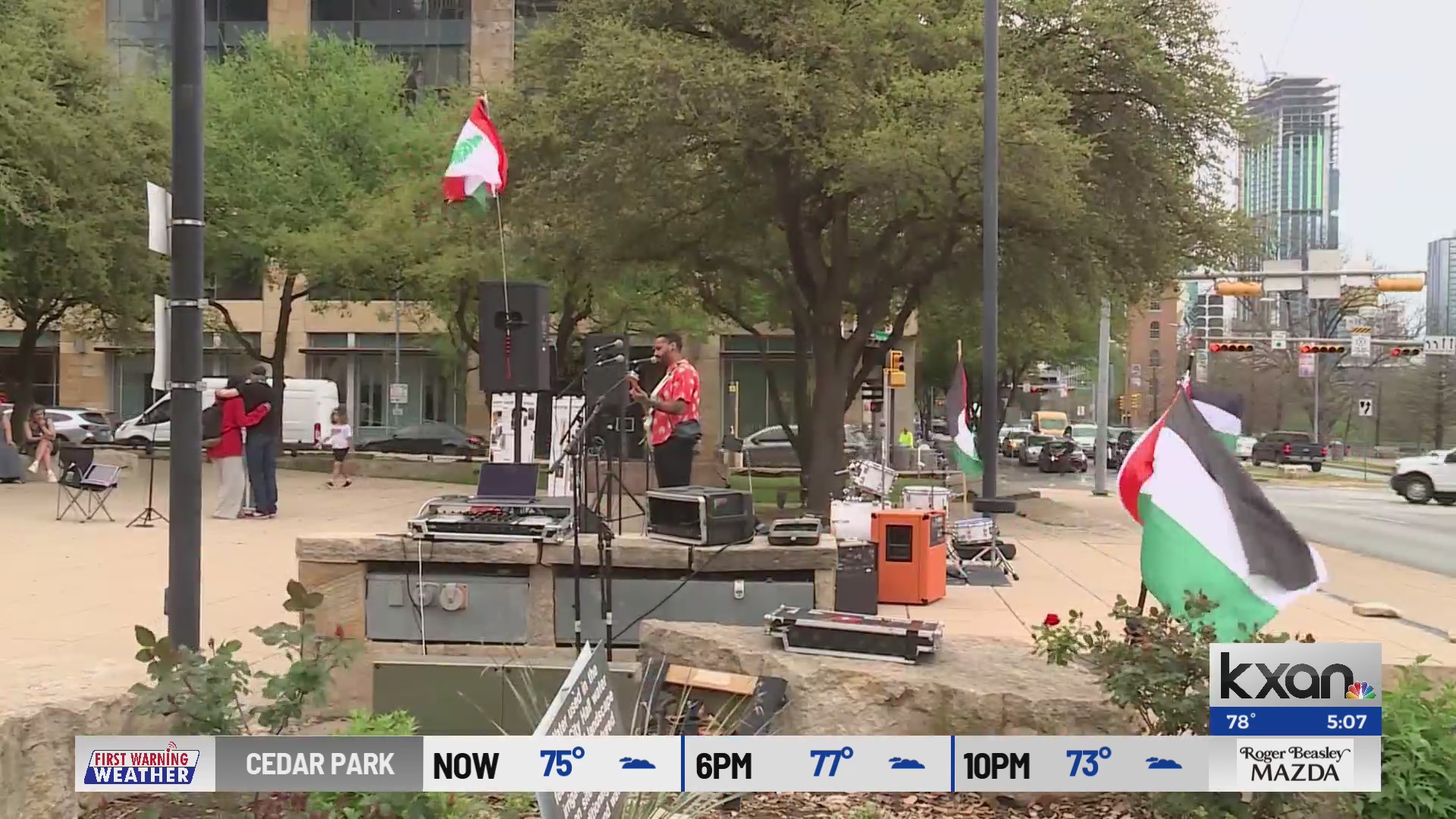 SXSW drop-out bands perform at pro-Palestine rally after pulling out ...