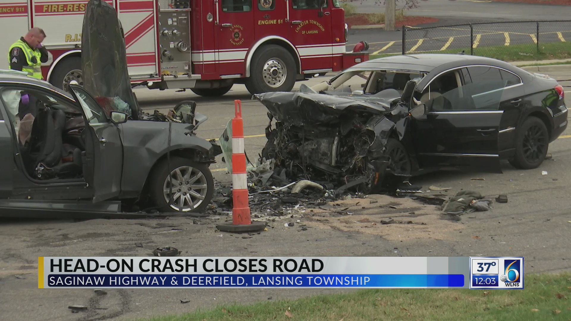Head-on Crash Closes Road – WLNS 6 News