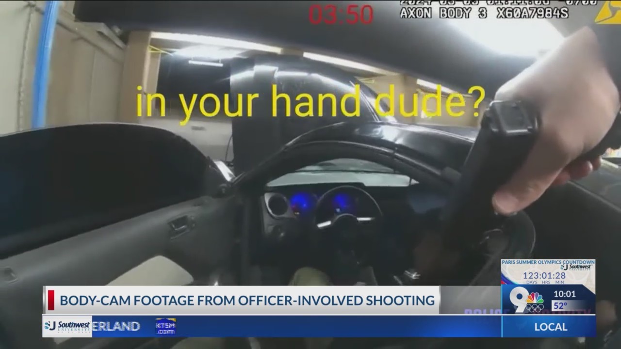 A look at body-cam video from officer-involved shooting – KTSM 9 News