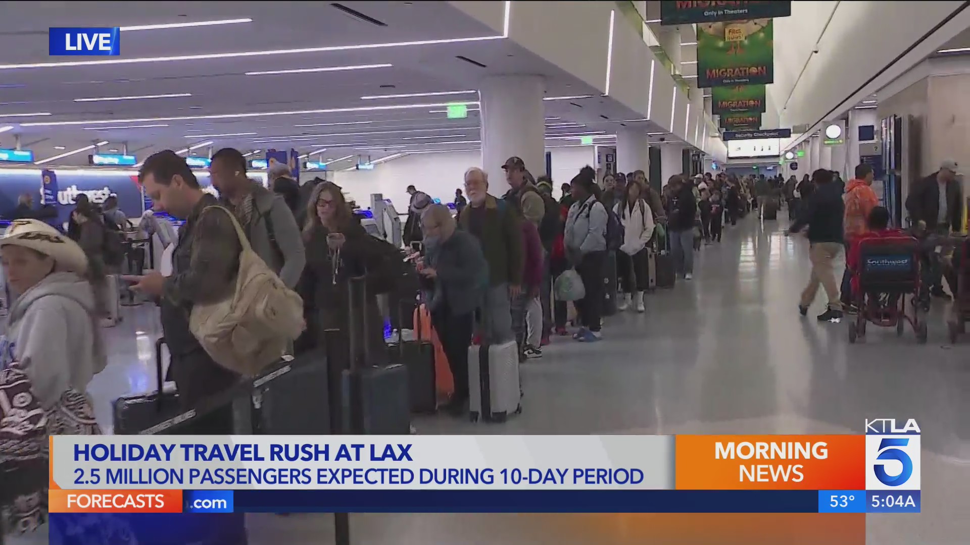 Thousands of travelers descend upon LAX as Thanksgiving travel ramps up ...