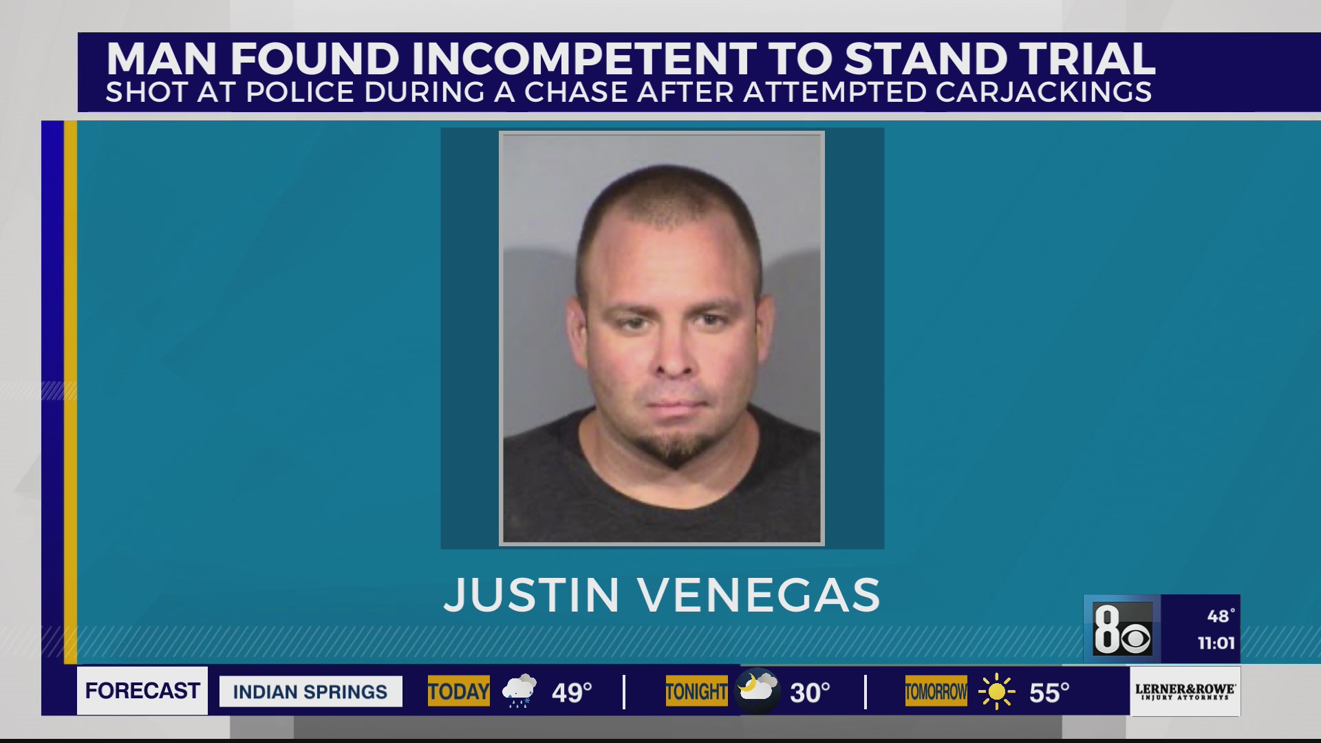 Man accused of leading Las Vegas police on violent car chase found ...