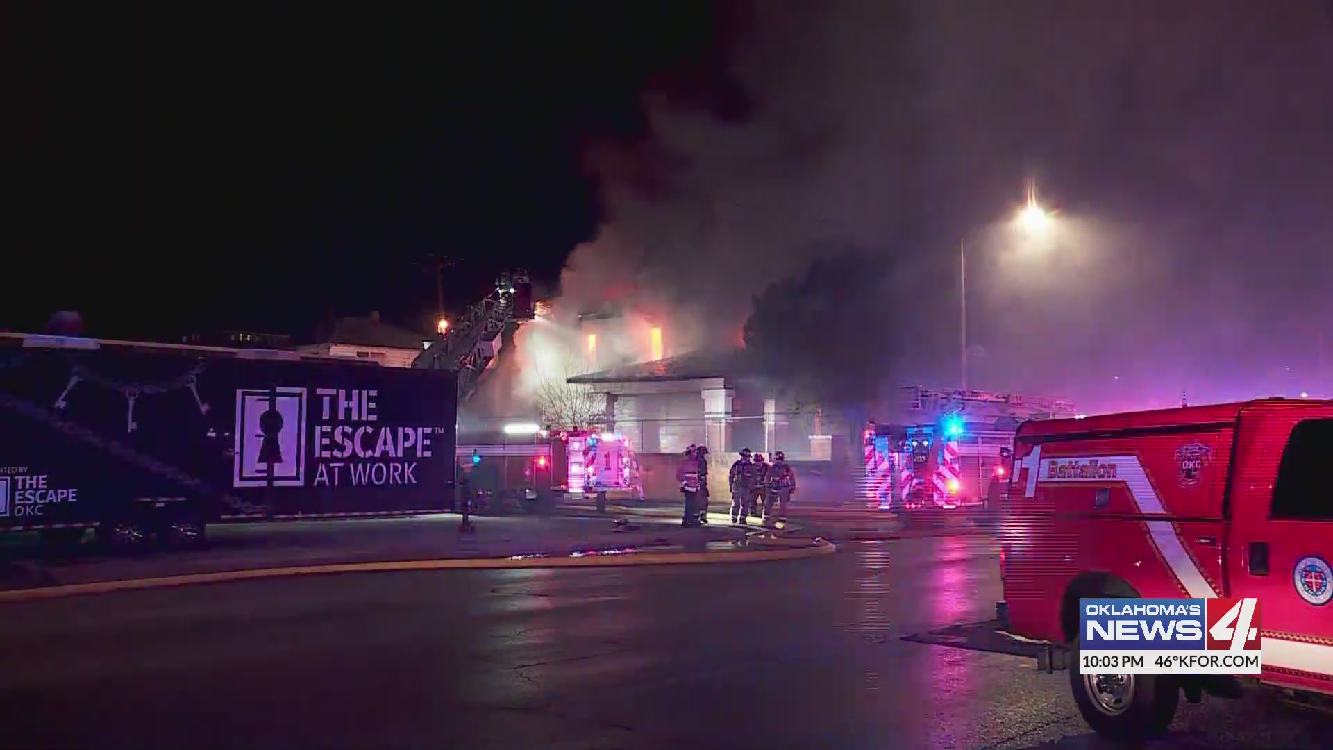 Vacant home partially collapses during fire – KFOR.com Oklahoma City