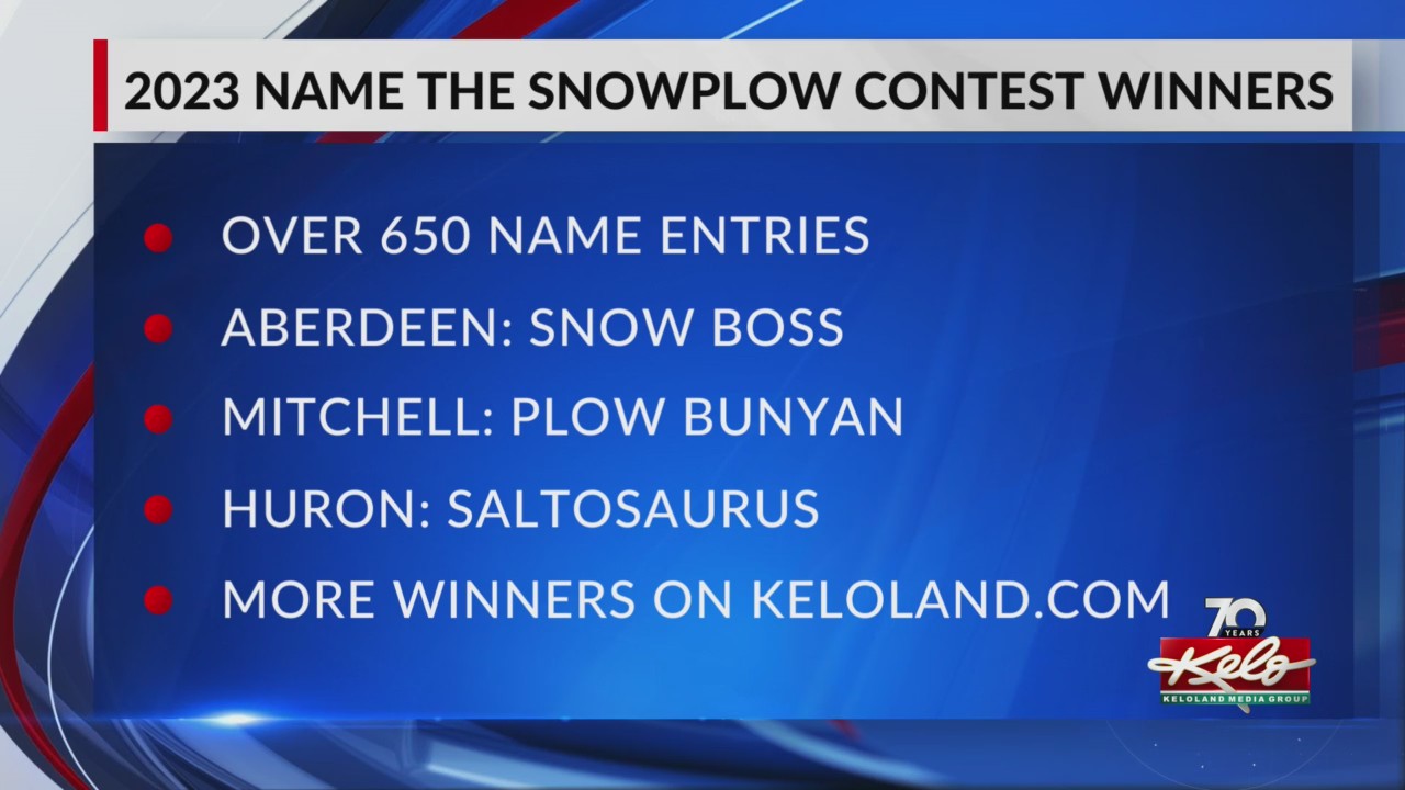 Names revealed in SD’s Name the Snowplow contest – KELOLAND.com