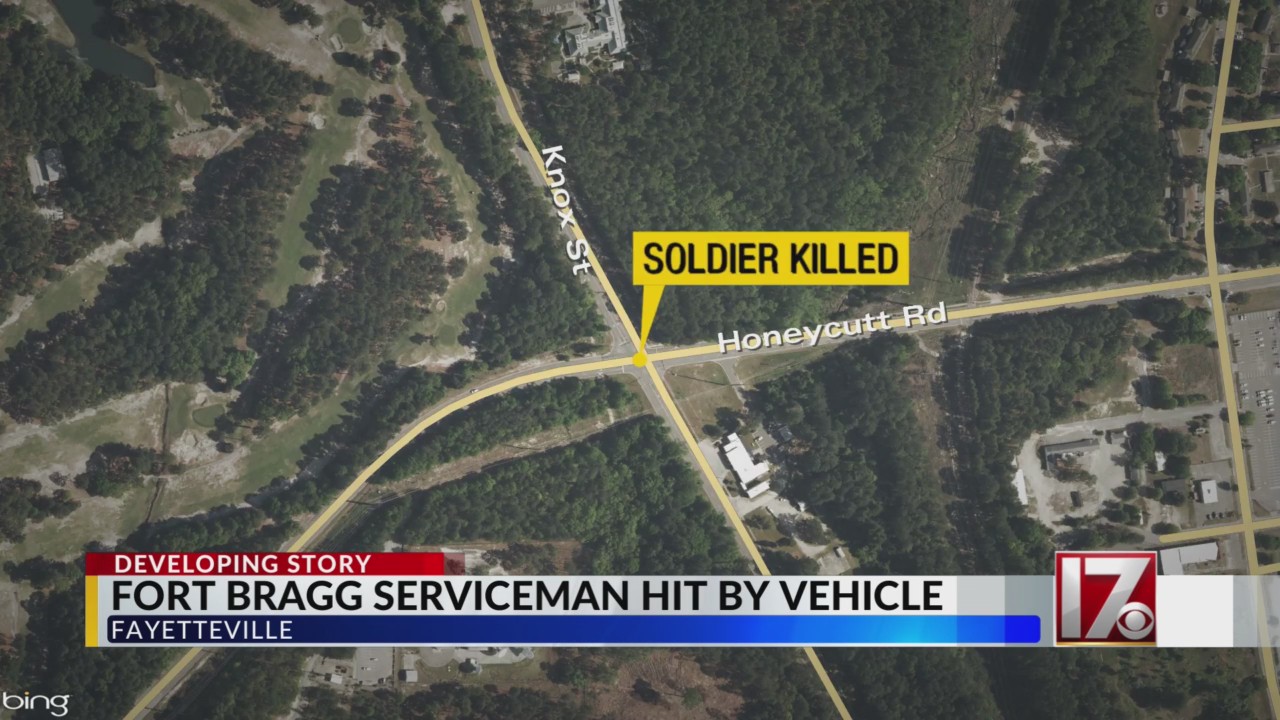 Soldier at Fort Bragg dies after being struck while crossing street – CBS17.com