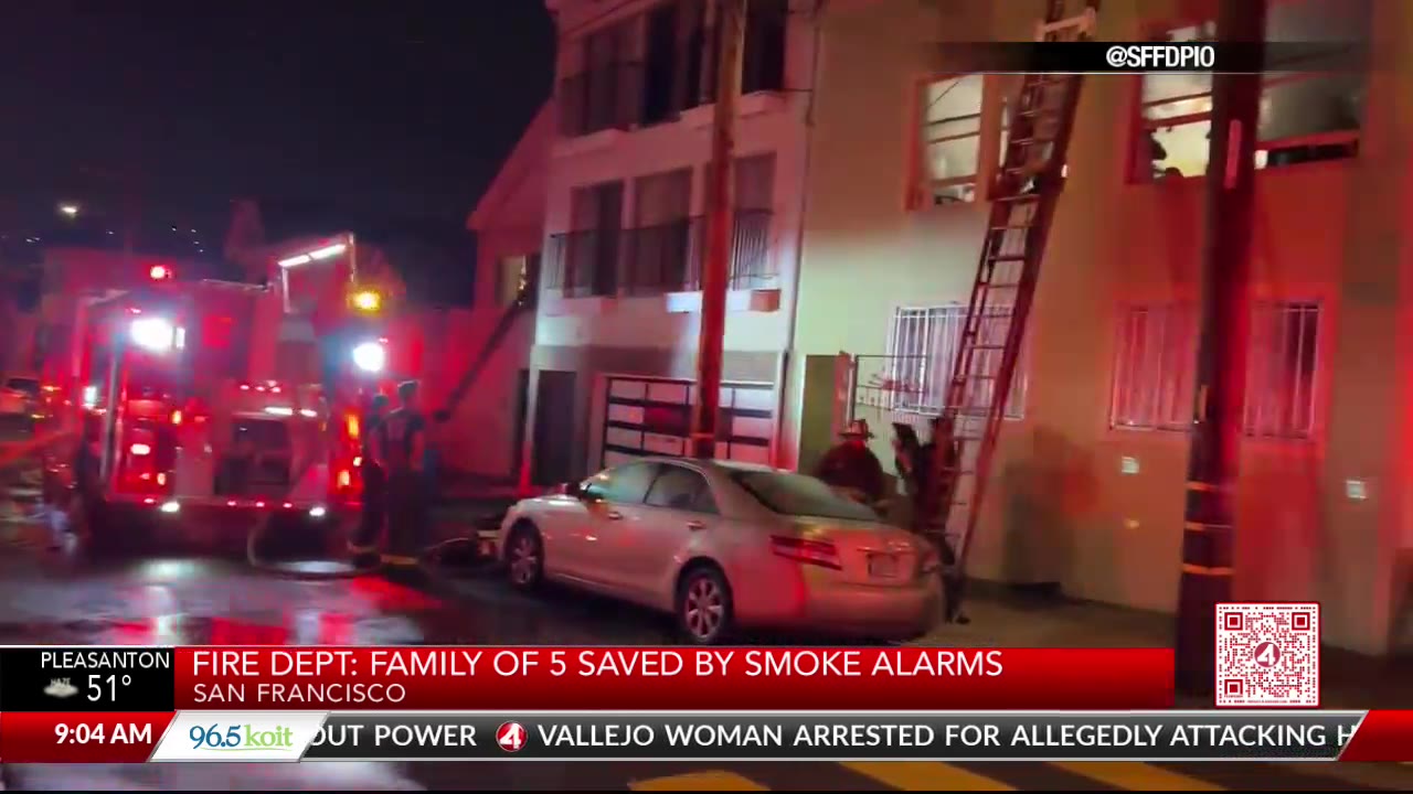 Family of 5 saved by smoke alarms in Portola fire – KRON4