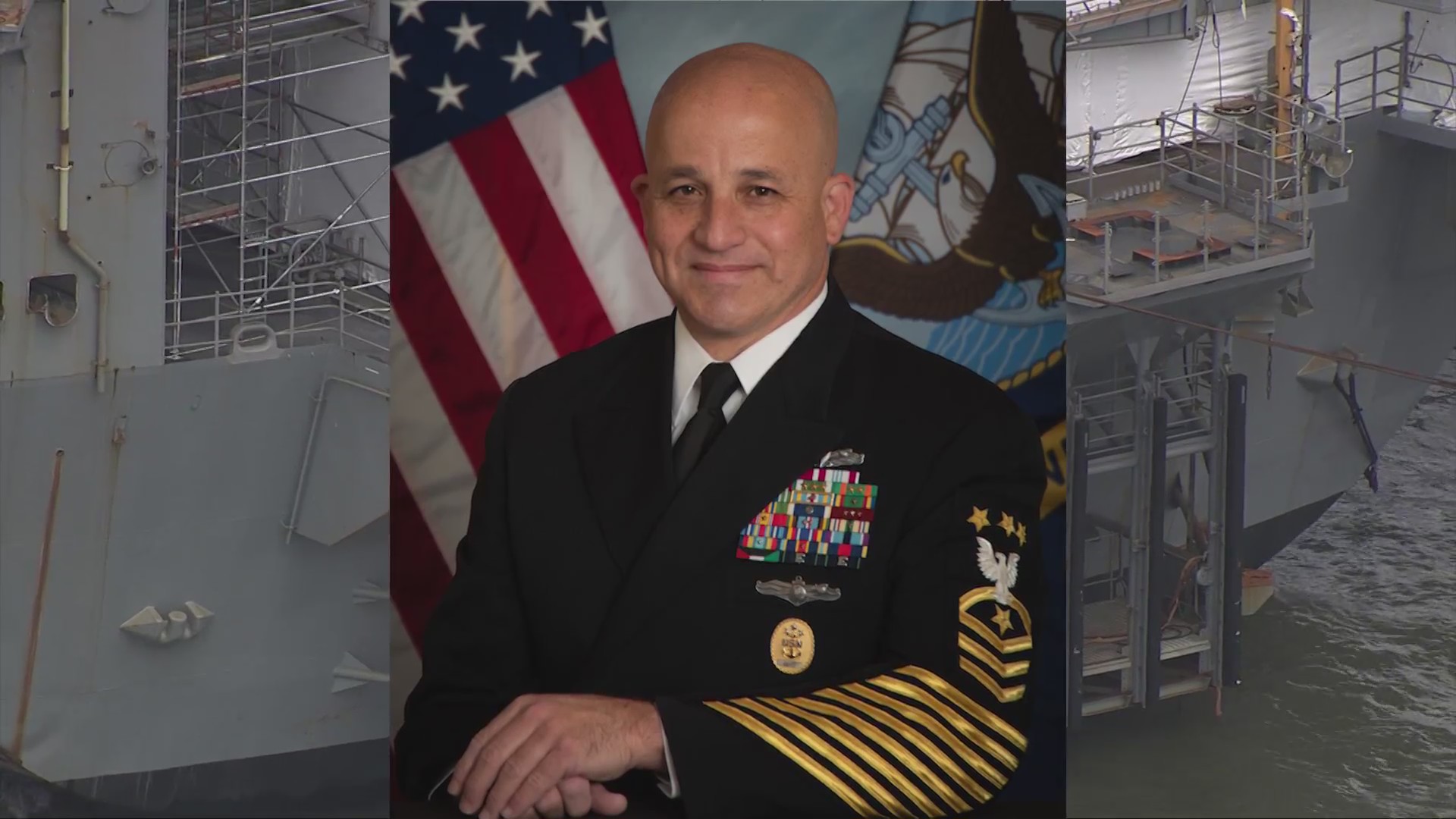 Senior enlisted Navy leader speaks with crew after investigation opened ...