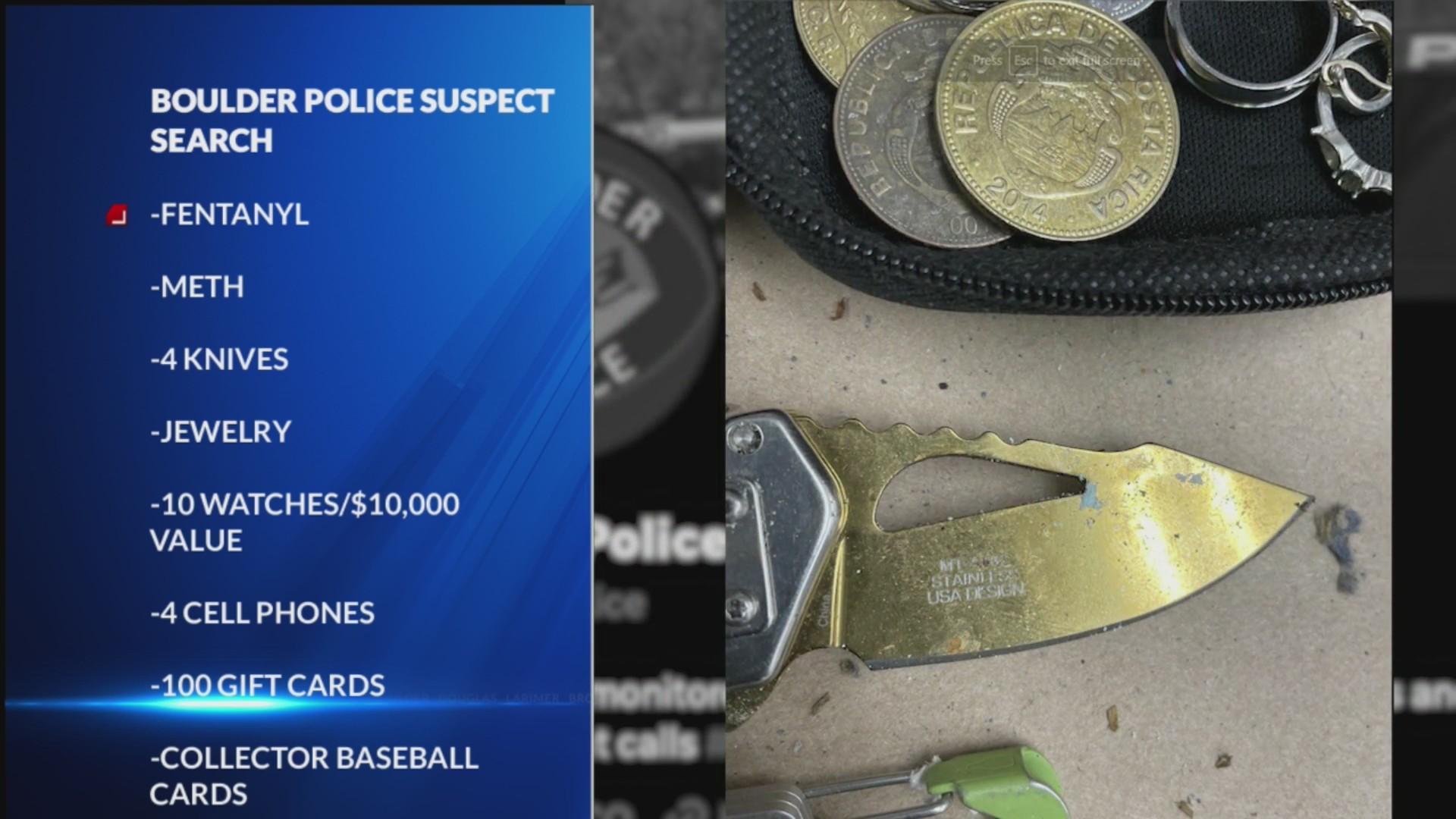Police find weapons, drugs, jewelry, gift cards and bus passes on ...
