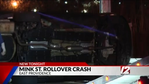 Vehicle flipped over on Mink Street – WPRI.com