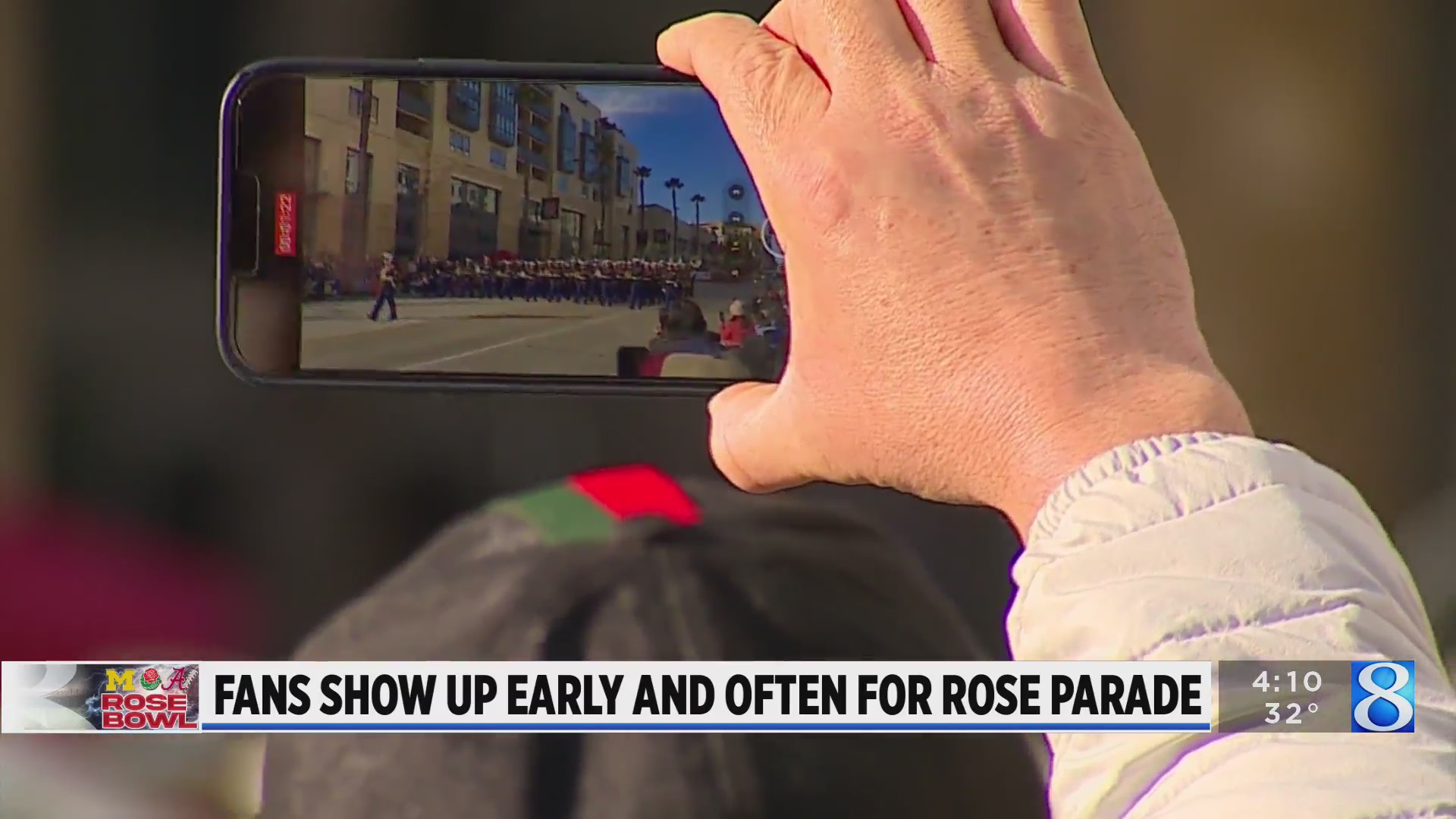 Michigan fans show up early in Pasadena for Rose Bowl Parade – KRON4