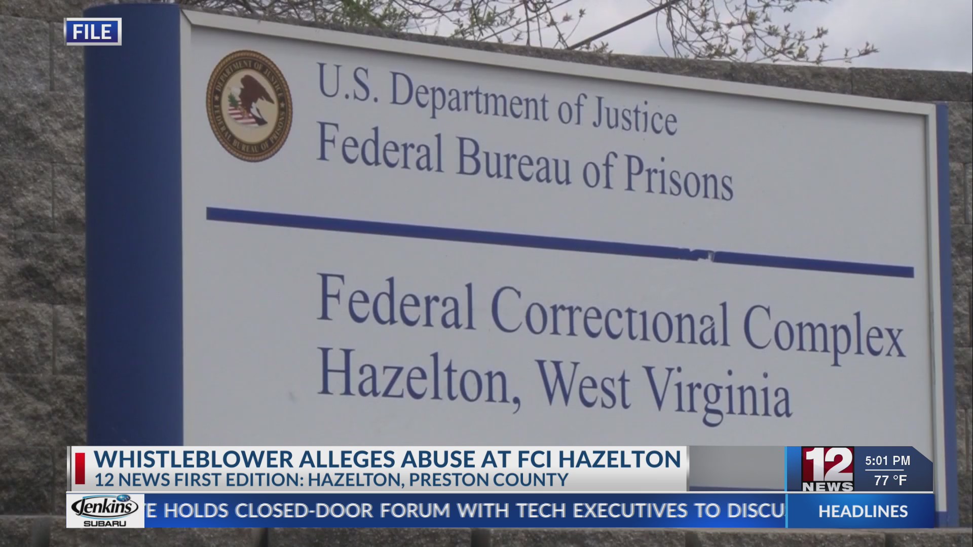 Whistleblower alleges abuse at FCI Hazelton – WBOY.com