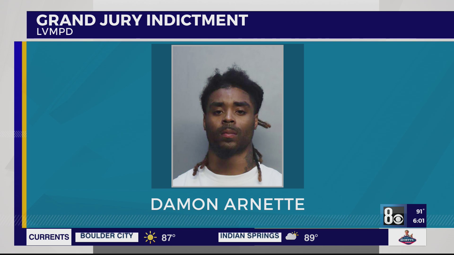 Ex-Las Vegas Raider Damon Arnette indicted on assault, gun charges – KLAS