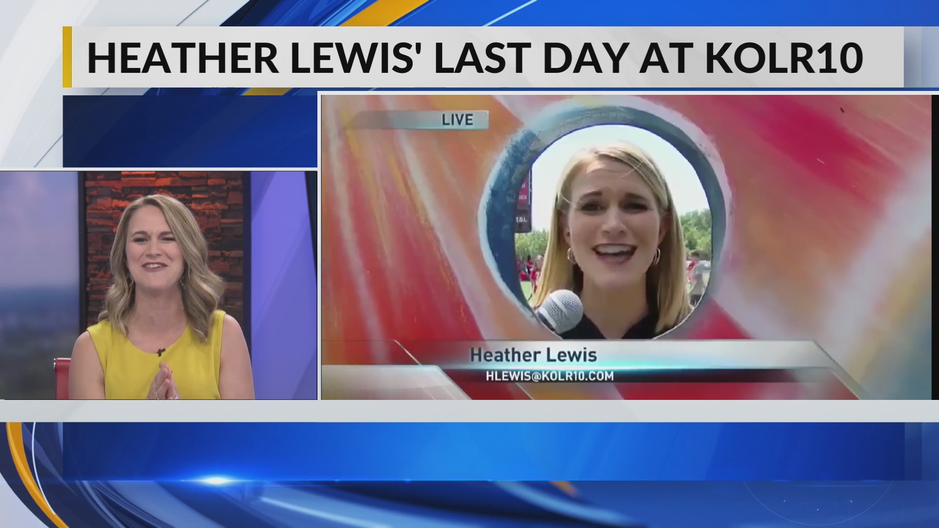 Heather Lewis says goodbye to KOLR10 – KOLR – OzarksFirst.com