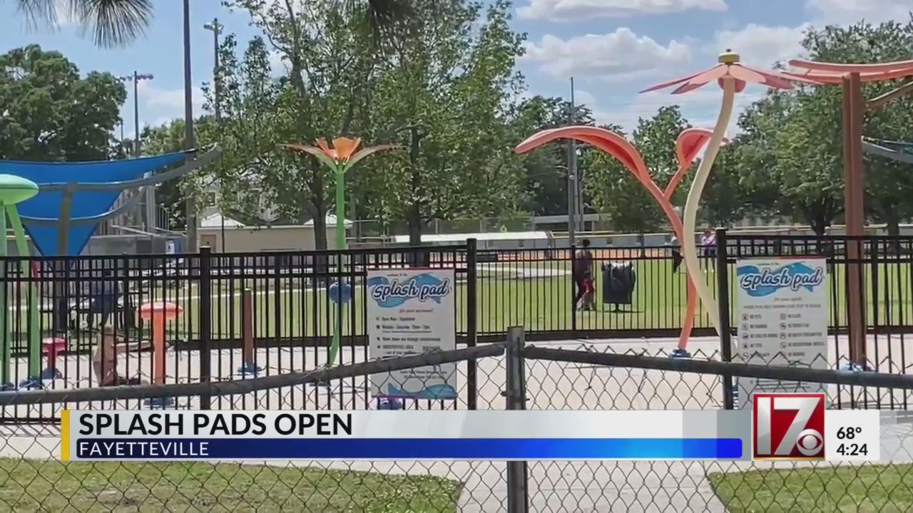 Fayetteville splash pads open – CBS17.com