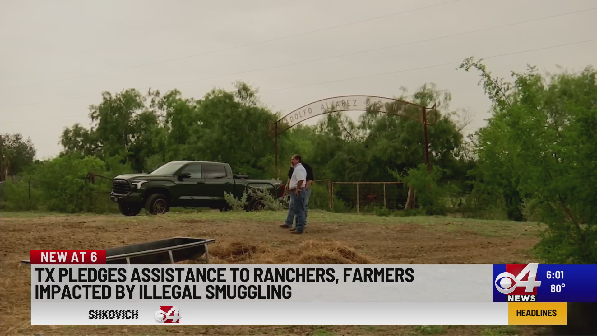 CBS 4 News at 6 State helps ranchers with damage by smugglers – KETK ...