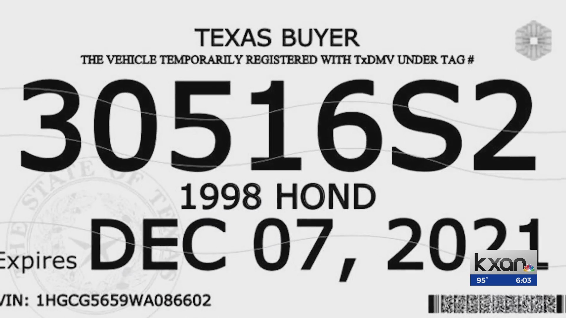 No more paper license plates: new law tears up old system – KXAN Austin