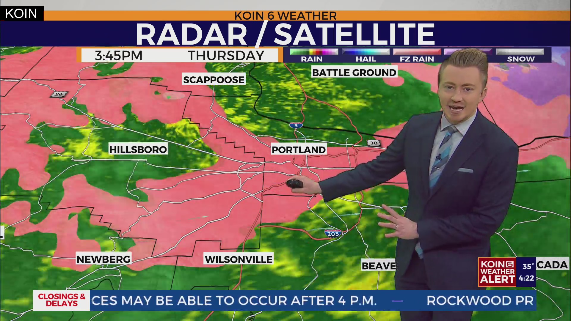 Weather Forecast: Freezing Rain Accumulating Around Portland Thursday