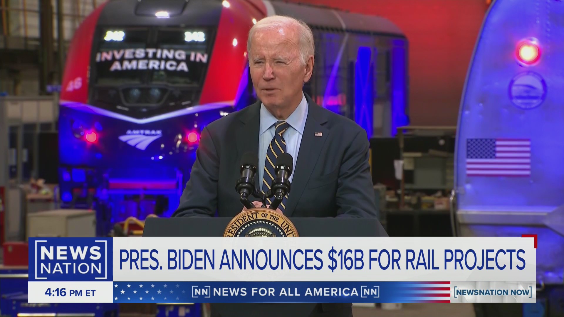 ‘Amtrak Joe’ Biden announces $16 billion for rail projects | NewsNation ...