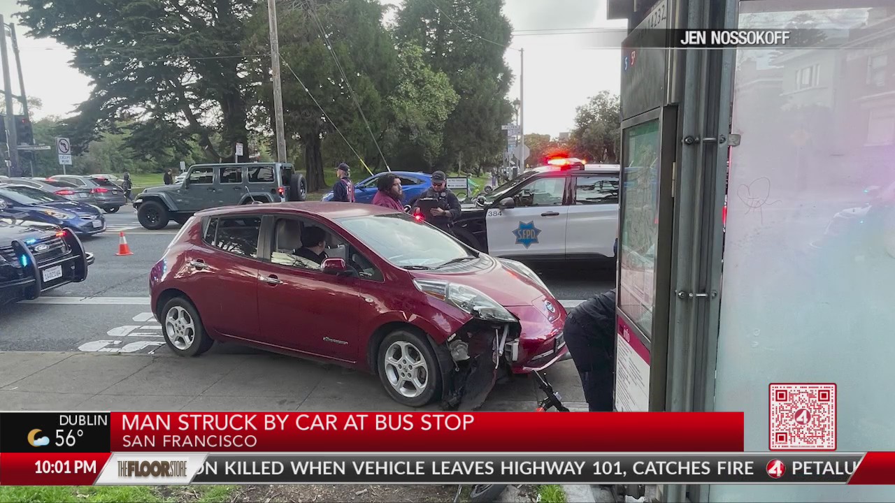 Man struck by car at bus stop near Golden Gate Park – KRON4